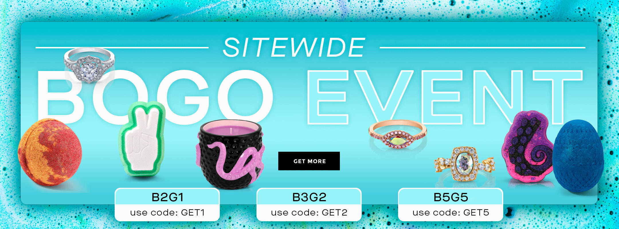 Bath Bombs with Rings | Jewel Bath Bombs | Fragrant Jewels