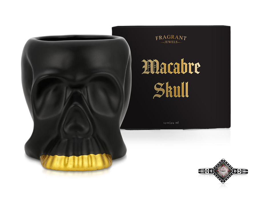 Macabre Skull - Jewel Candle Ceramic