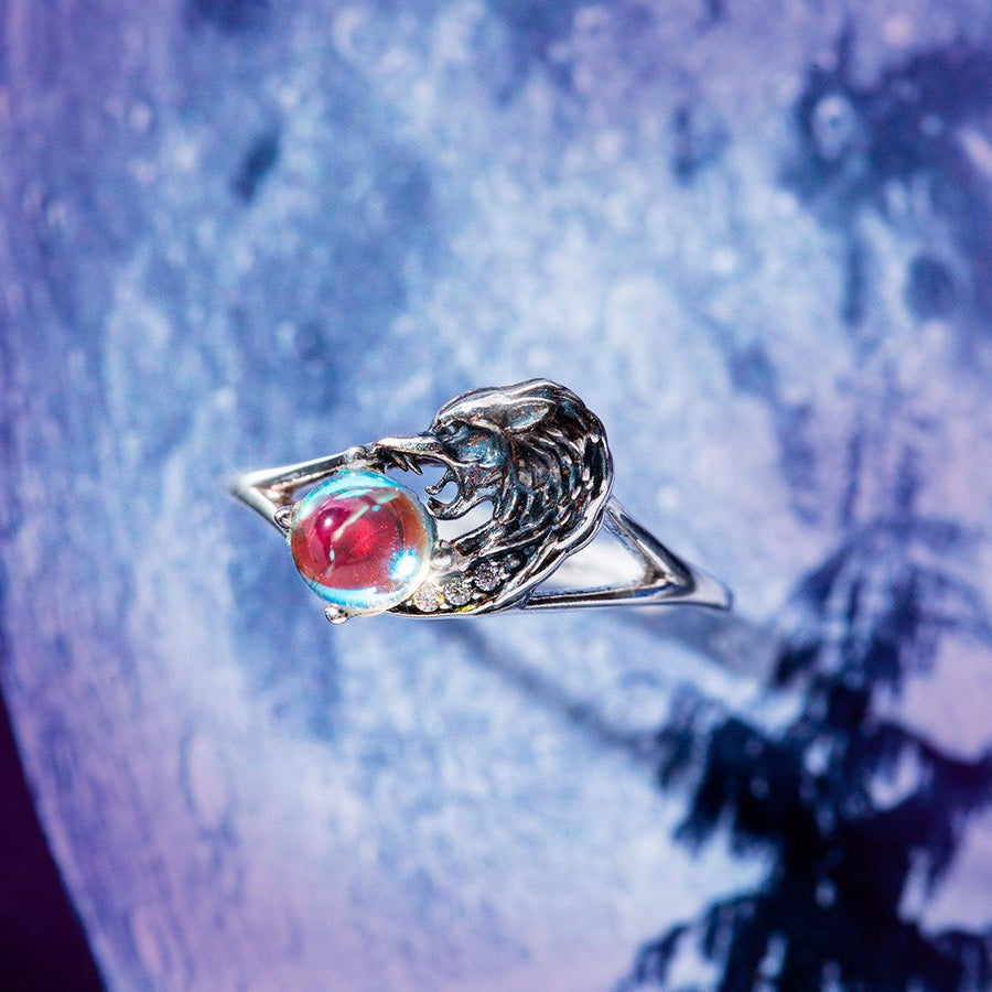 Moonrise Silver Wolf Bath Bomb | Sterling Silver Rings